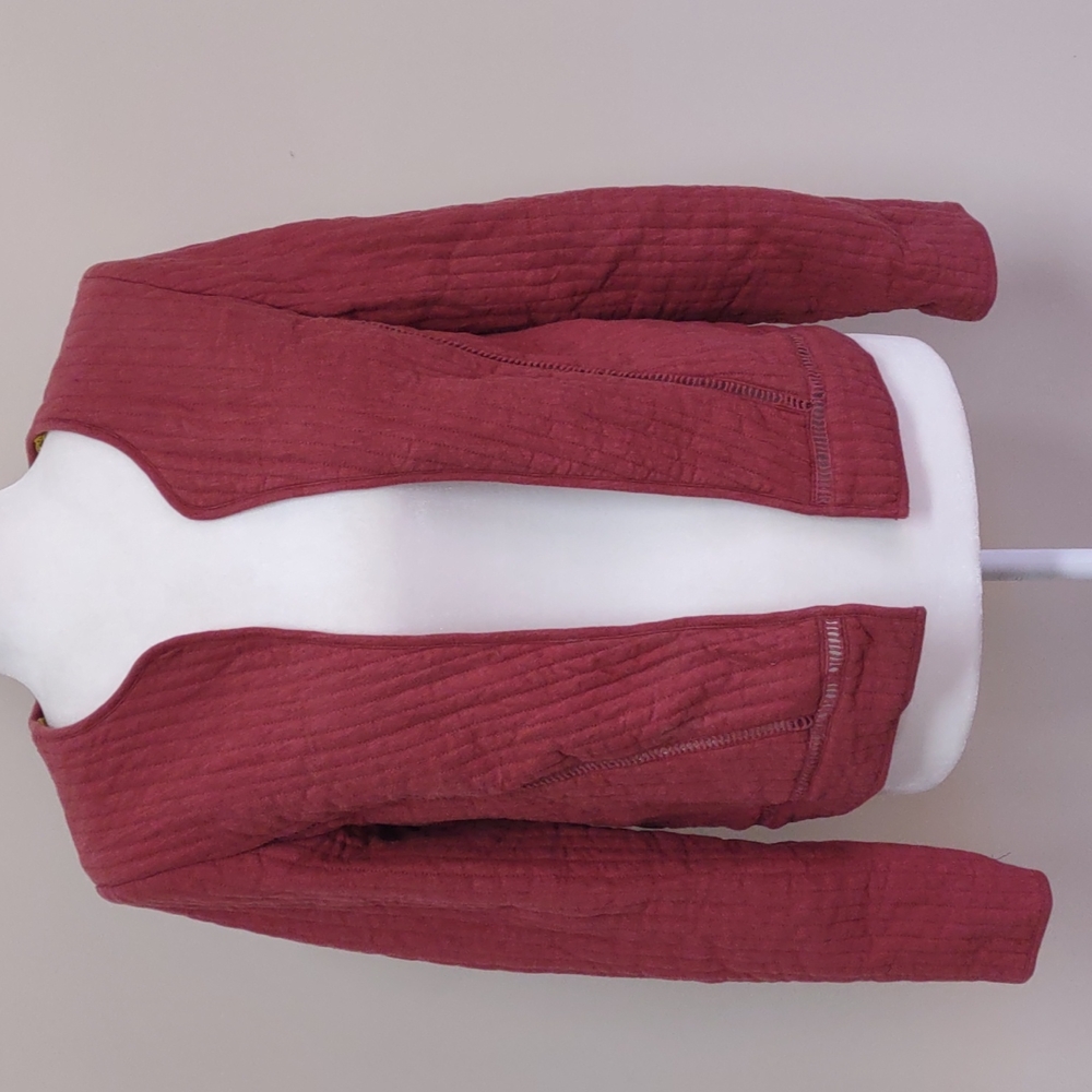 Anthropologie Akemi+Kin Jacket Red Quilted Jacket - Gem